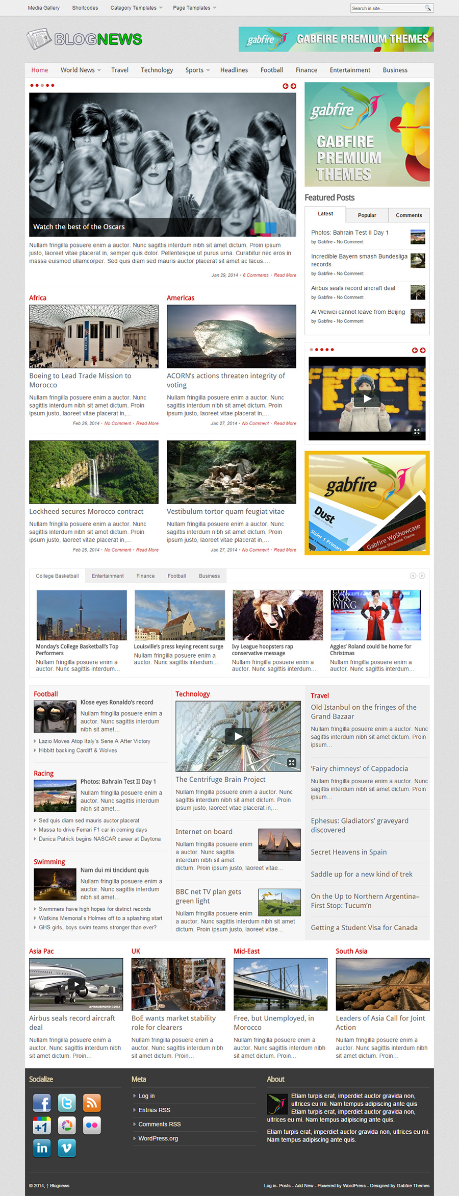 Blognews - WordPress Newspaper and Magazine Theme